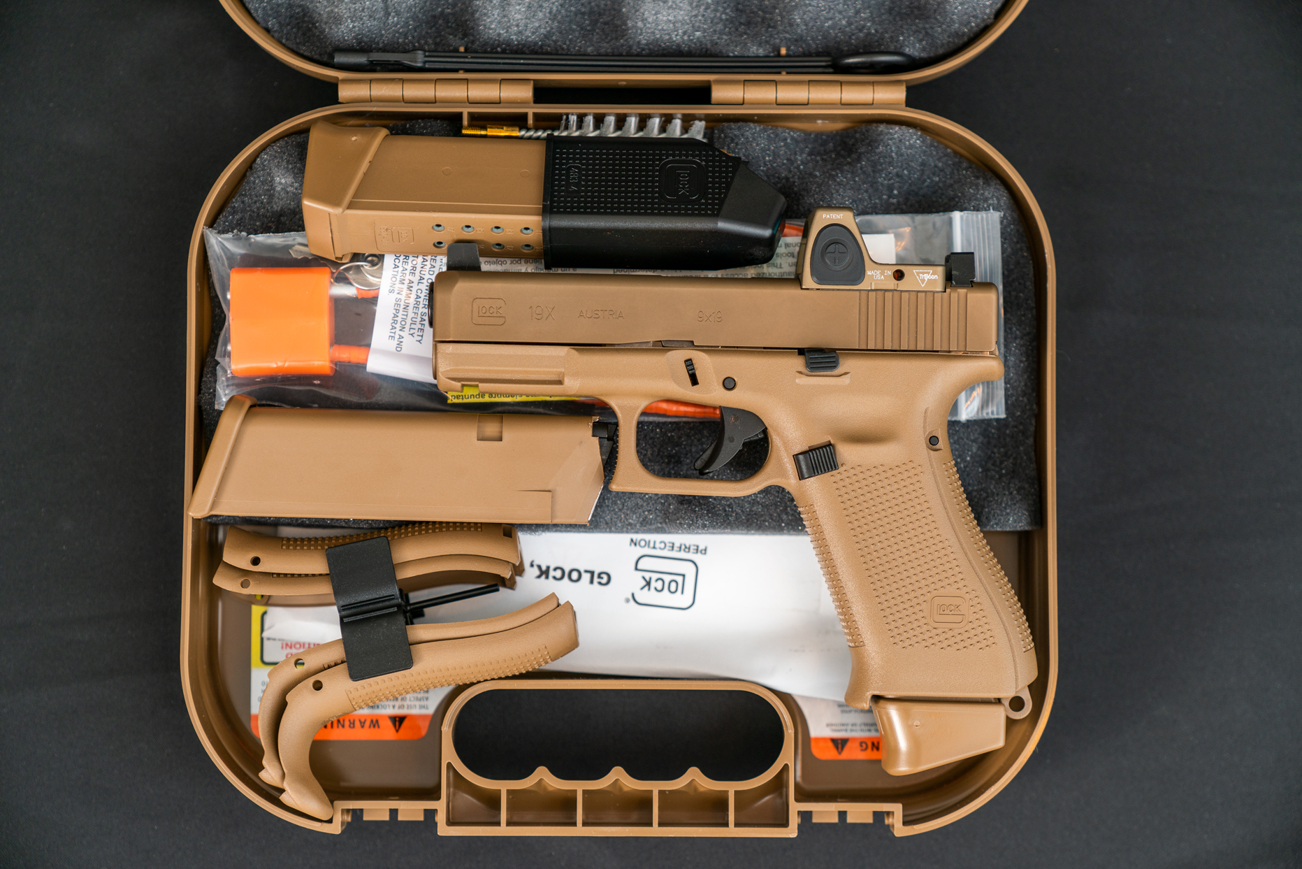 Glock 19X w/ Trijicon RMR 3.25 MOA Coyote – NRC Industries