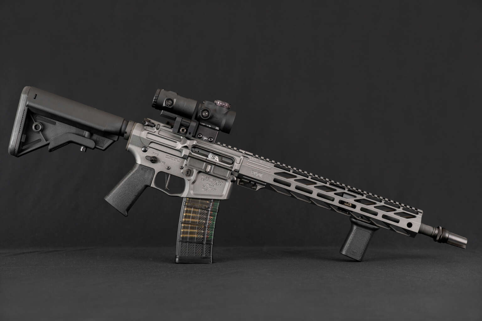 LMT MARS-L & Geissele – 5.56 NATO – OD Gunmetal – 11.3″ PDW Pistol ...