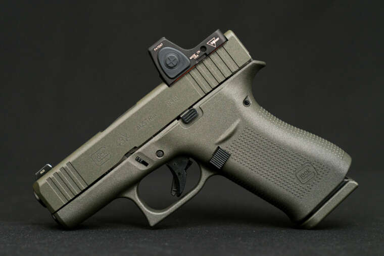 Glock 43X OD Gunmetal w/ Trijicon RMR CC 3.25 MOA – Dovetail Delete ...