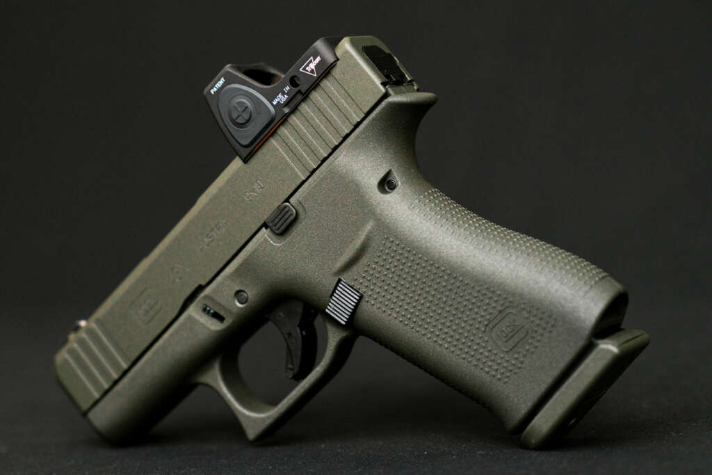 Glock 43X OD Gunmetal w/ Trijicon RMR CC 3.25 MOA – Dovetail Delete ...